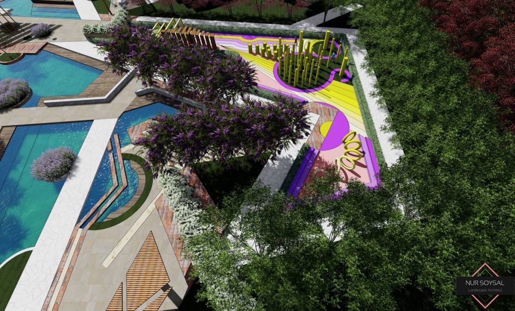 Peyzaj Tasarım Projesi; Çocuk Oyun Alanı Detayları | Yeşil Mimar