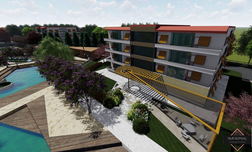 Peyzaj Tasarım Projesi Bina Giriş Düzenlemesi | Yeşil Mimar