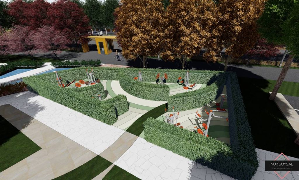 Site Bahçesi Peyzaj Tasarım Projesi Spor Alanı Planlaması | Yeşil Mimar